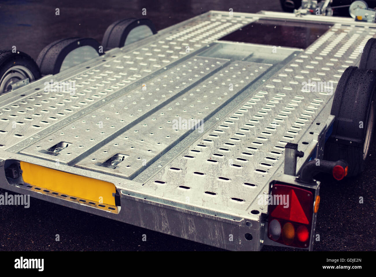 Open back of trailer hi-res stock photography and images - Alamy