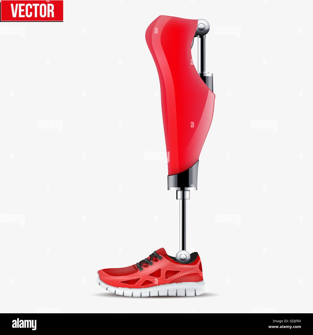 Original Modern Prosthetic leg mechanism Stock Vector Image & Art - Alamy