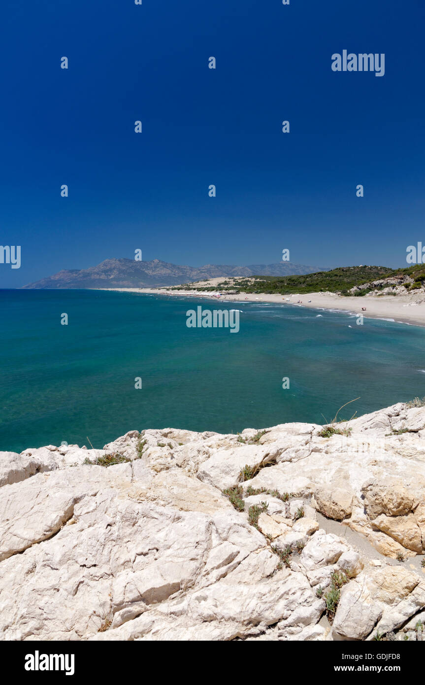 Patara Beach near Kalkan, Lycian Coast, near Kas, Turkey, Asia Stock ...
