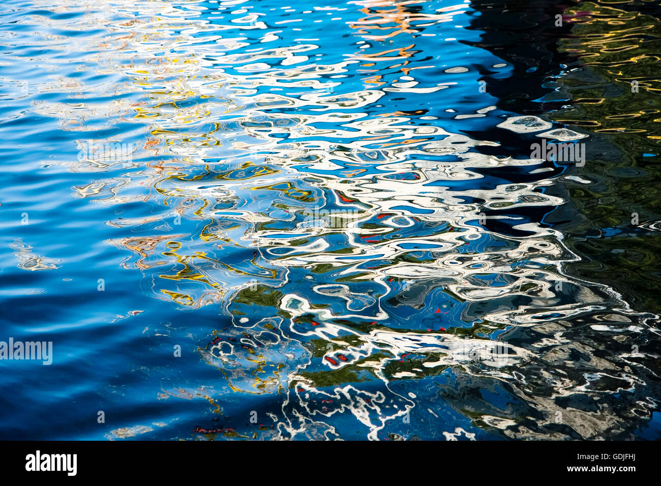 Watery blue abstract texture hi-res stock photography and images - Alamy