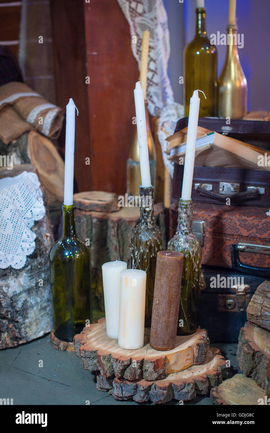 Rustic wedding background hi-res stock photography and images - Alamy