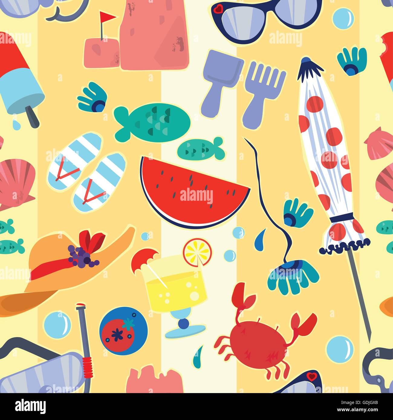 Beach ice Stock Vector Images - Alamy