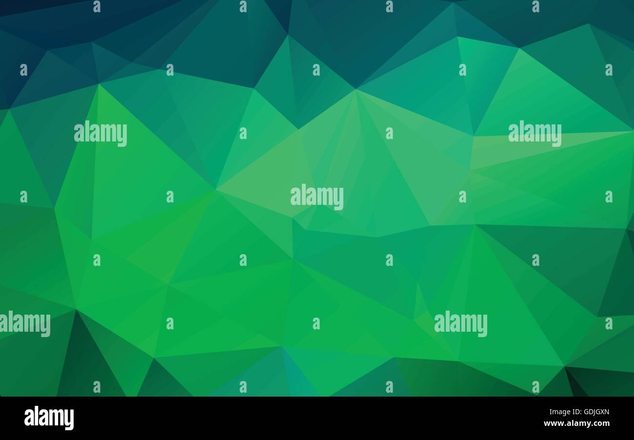 Green Abstract Low Poly Vector Background Stock Vector Image & Art - Alamy