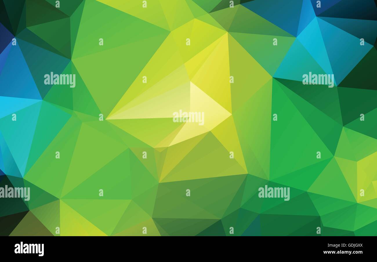 Green Abstract Low Poly Vector Background Stock Vector Image & Art - Alamy
