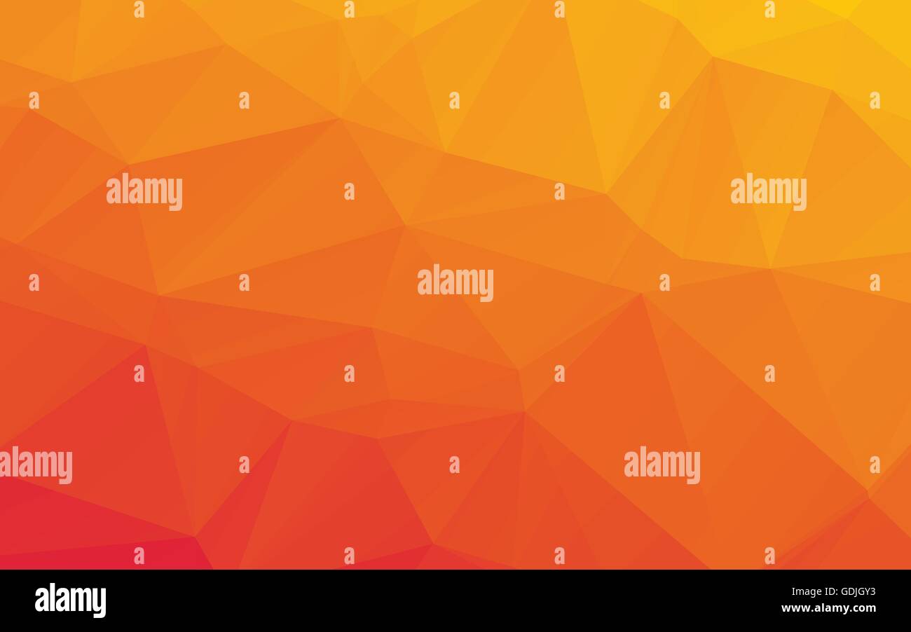 Orange Abstract Low Poly Vector Background Stock Vector Image & Art - Alamy