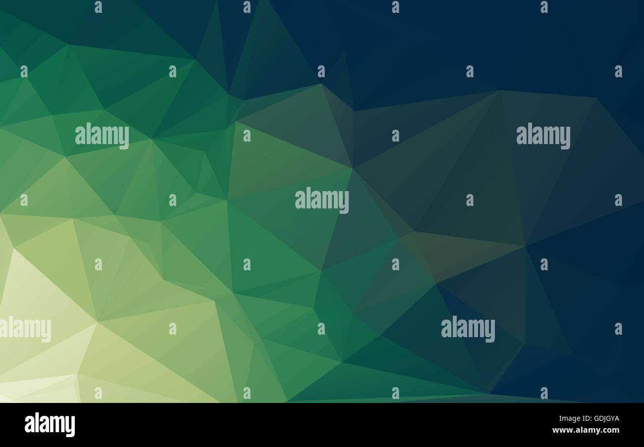 Green Abstract Low Poly Vector Background Stock Vector Image & Art - Alamy