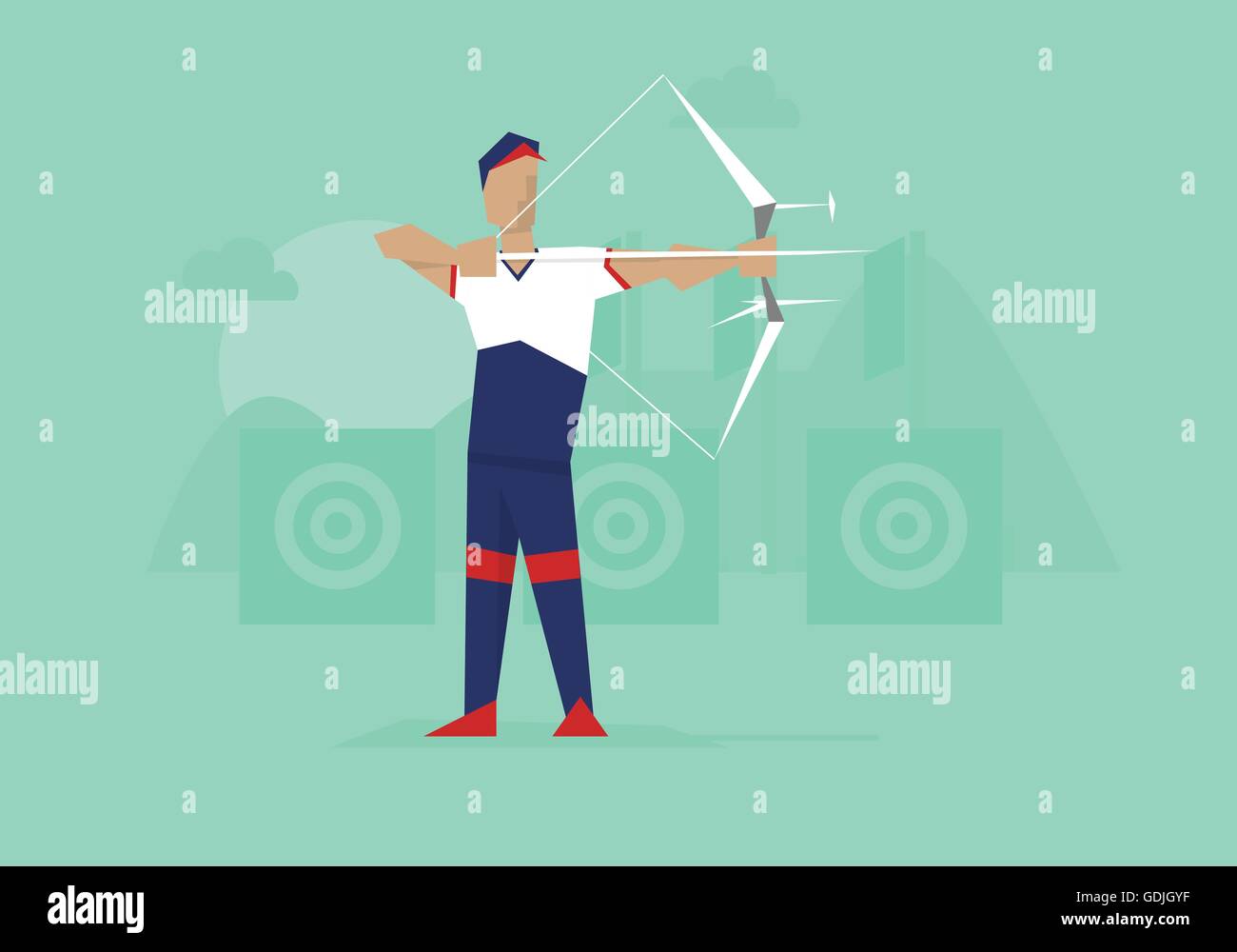 Archer cartoon hi-res stock photography and images - Alamy