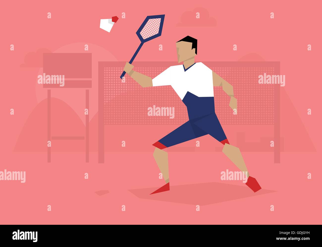 Badminton shuttlecock cartoon hi-res stock photography and images - Alamy