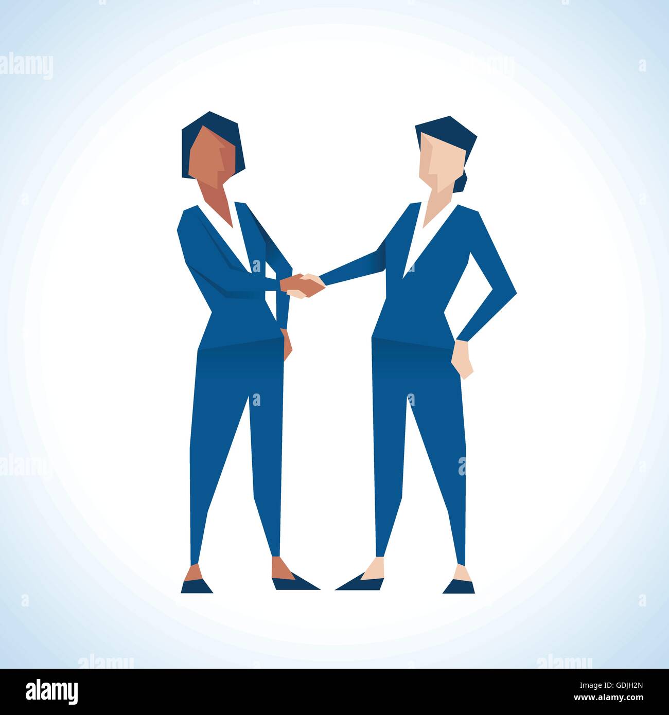 Working together illustration Stock Vector Images - Alamy