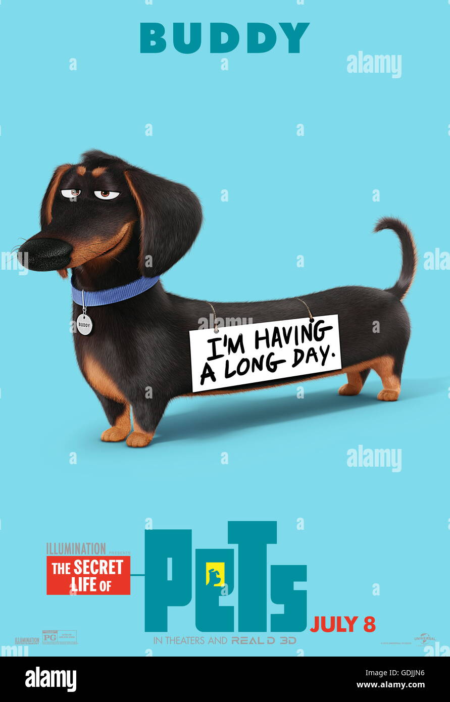 RELEASE DATE: July 8, 2016 TITLE: Secret Life of Pets STUDIO: Universal ...