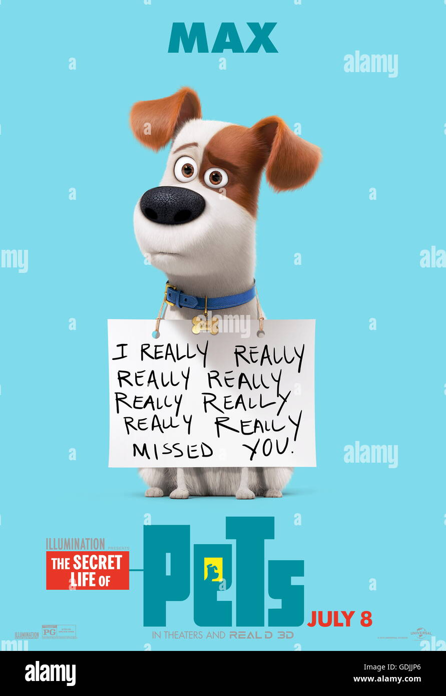 RELEASE DATE: July 8, 2016 TITLE: Secret Life of Pets STUDIO: Universal ...
