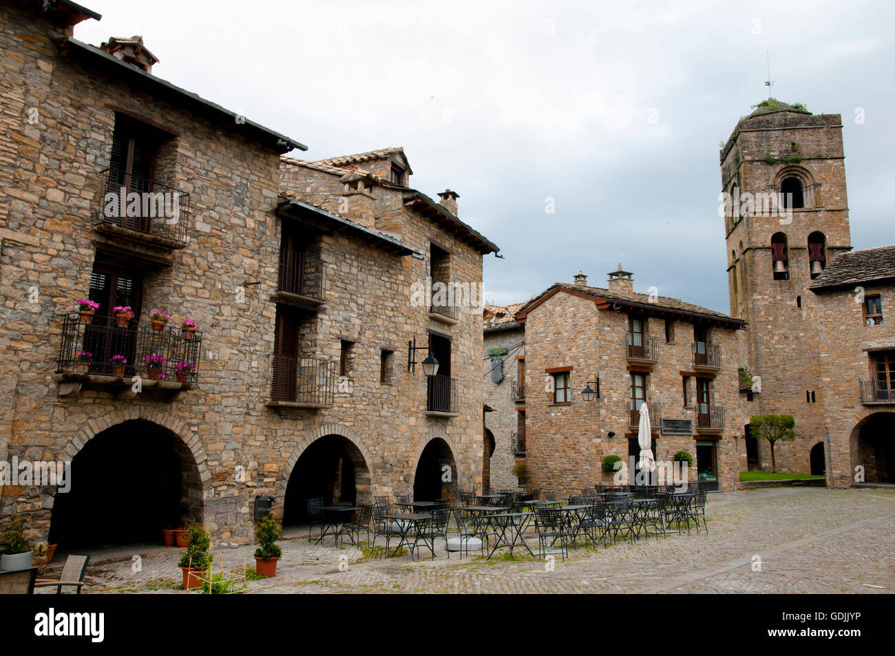 Ainsa - Spain Stock Photo - Alamy