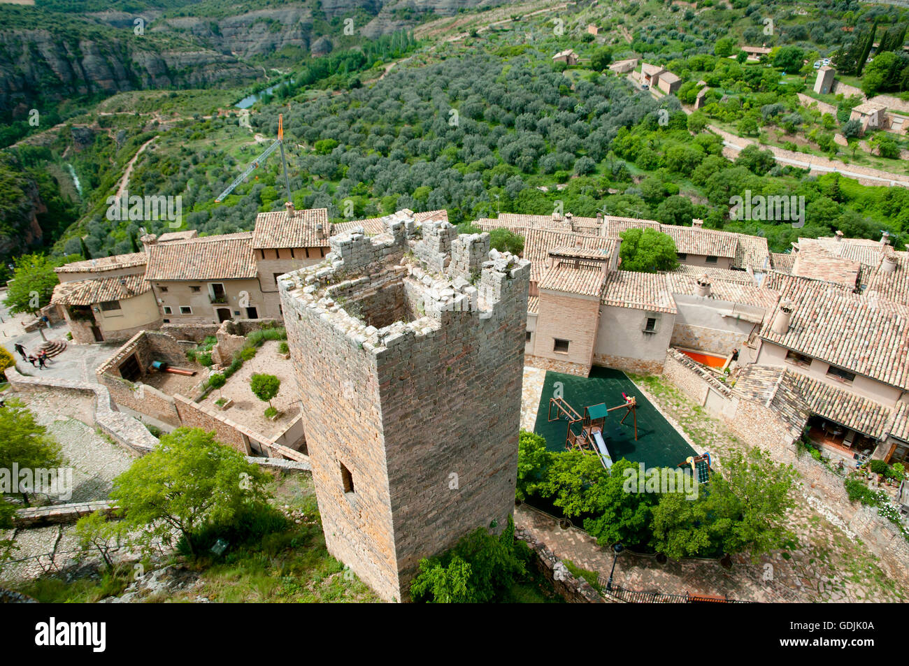 Alquezar - Spain Stock Photo - Alamy