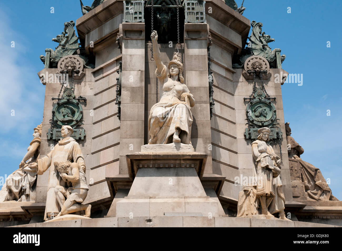 Columbus Monument - Barcelona - Spain Stock Photo - Alamy
