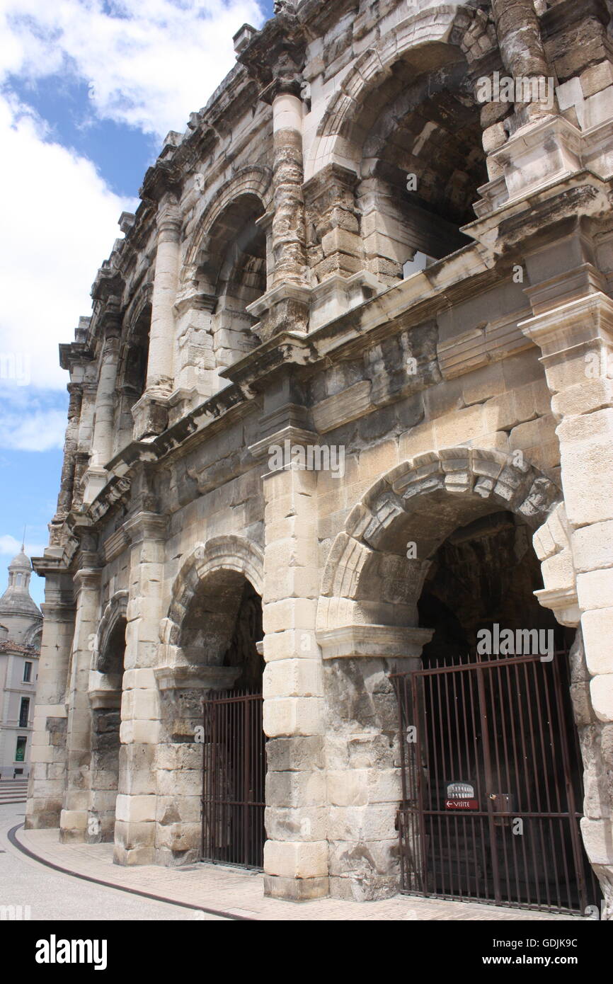 The Roman Amphitheatre in Nimes, France Stock Photo - Alamy