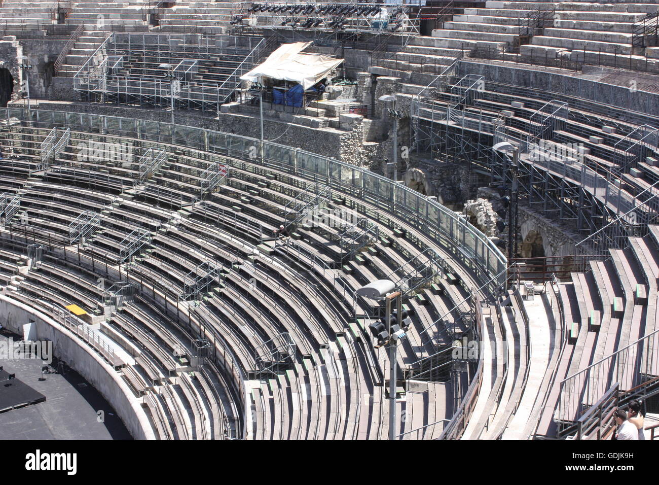 The Roman Amphitheatre in Nimes, France Stock Photo - Alamy