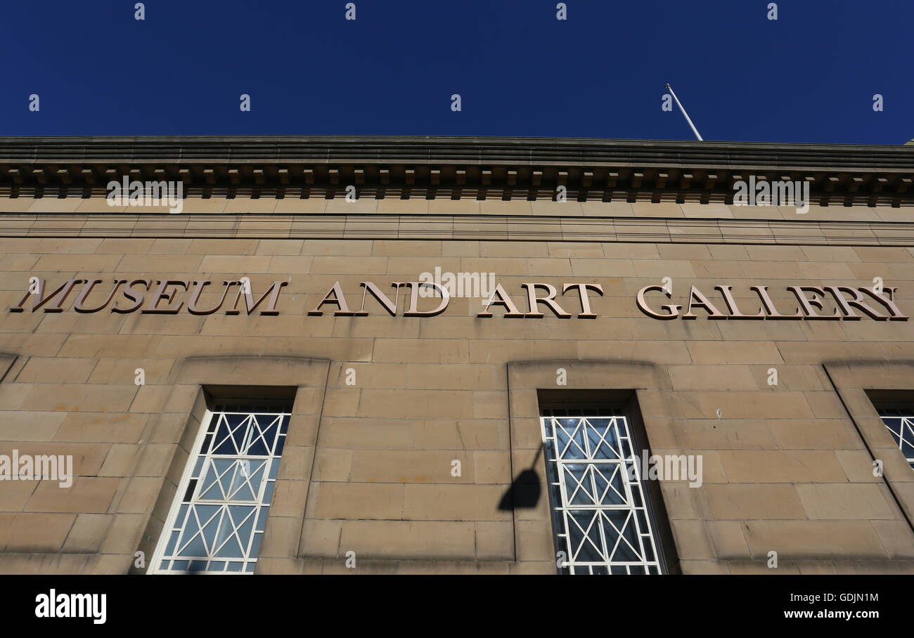 Exterior of Perth Museum and Art Gallery Scotland July 2016 Stock Photo ...