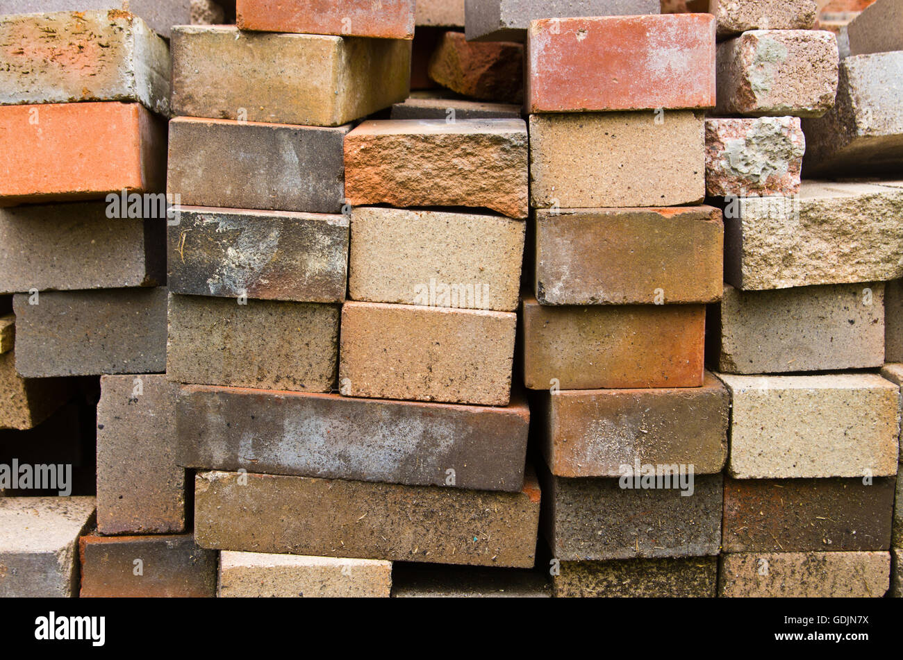 Clay bricks of different color and type hi-res stock photography and ...