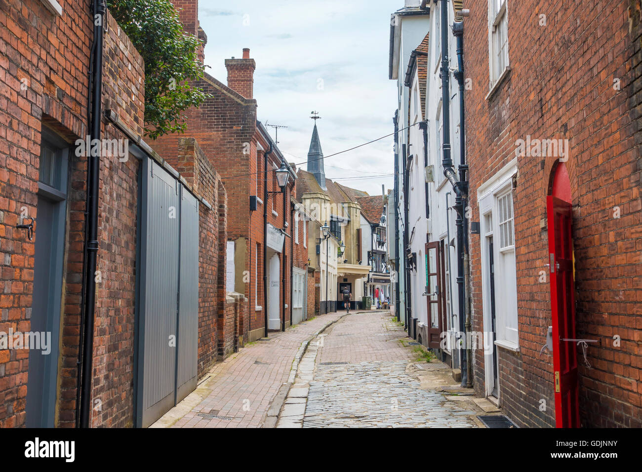 Middle Street Faversham Back Street Kent England UK Stock Photo - Alamy