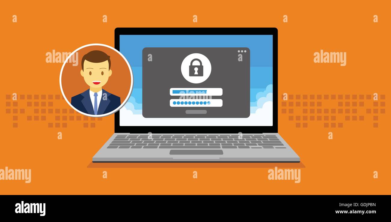 access management authorize software authentication login form system Stock Vector Image & Art ...