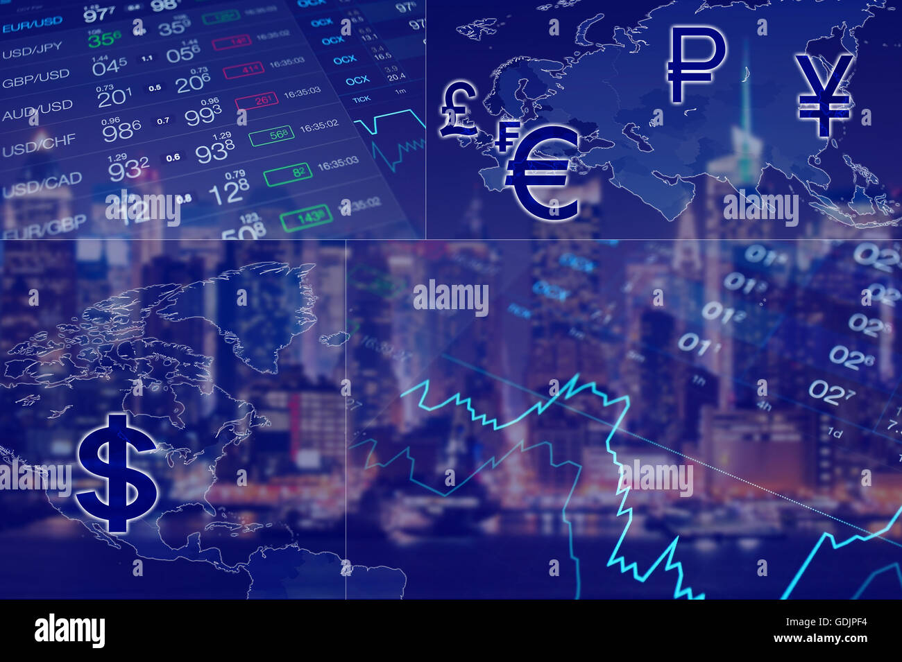 Abstract finance, world currency background Stock Photo - Alamy