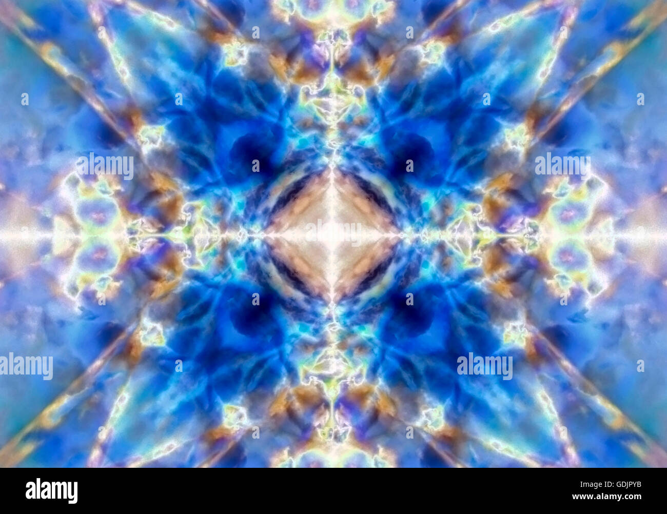 Kaleidoscope blue hi-res stock photography and images - Alamy