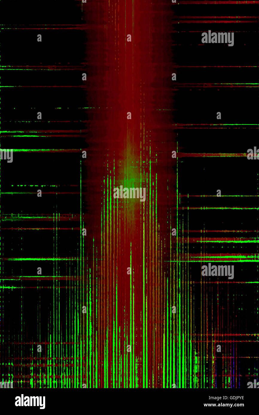 Distorted grunge audio levels equalizer Stock Photo - Alamy