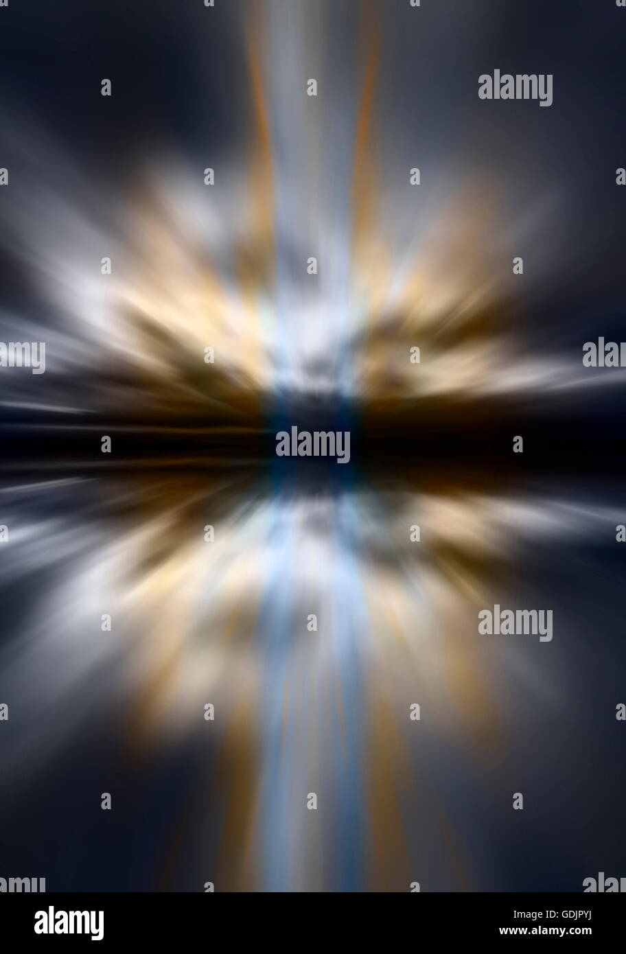 Rays of light against a dark grey background Stock Photo - Alamy