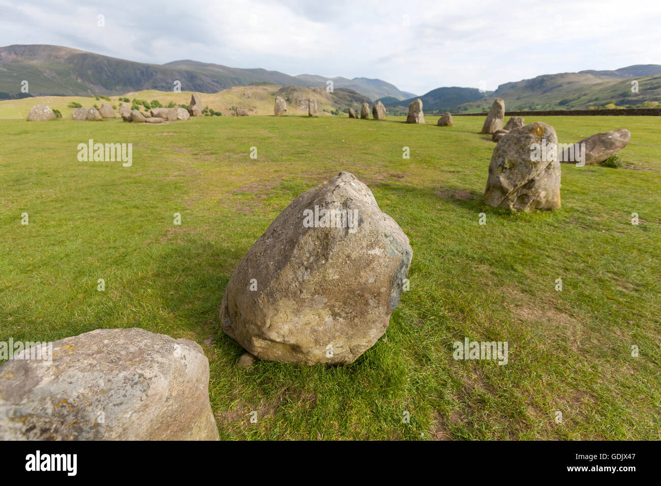 Castlerigg stone circle, Keswick, Cumbria, North West England, UK Stock ...
