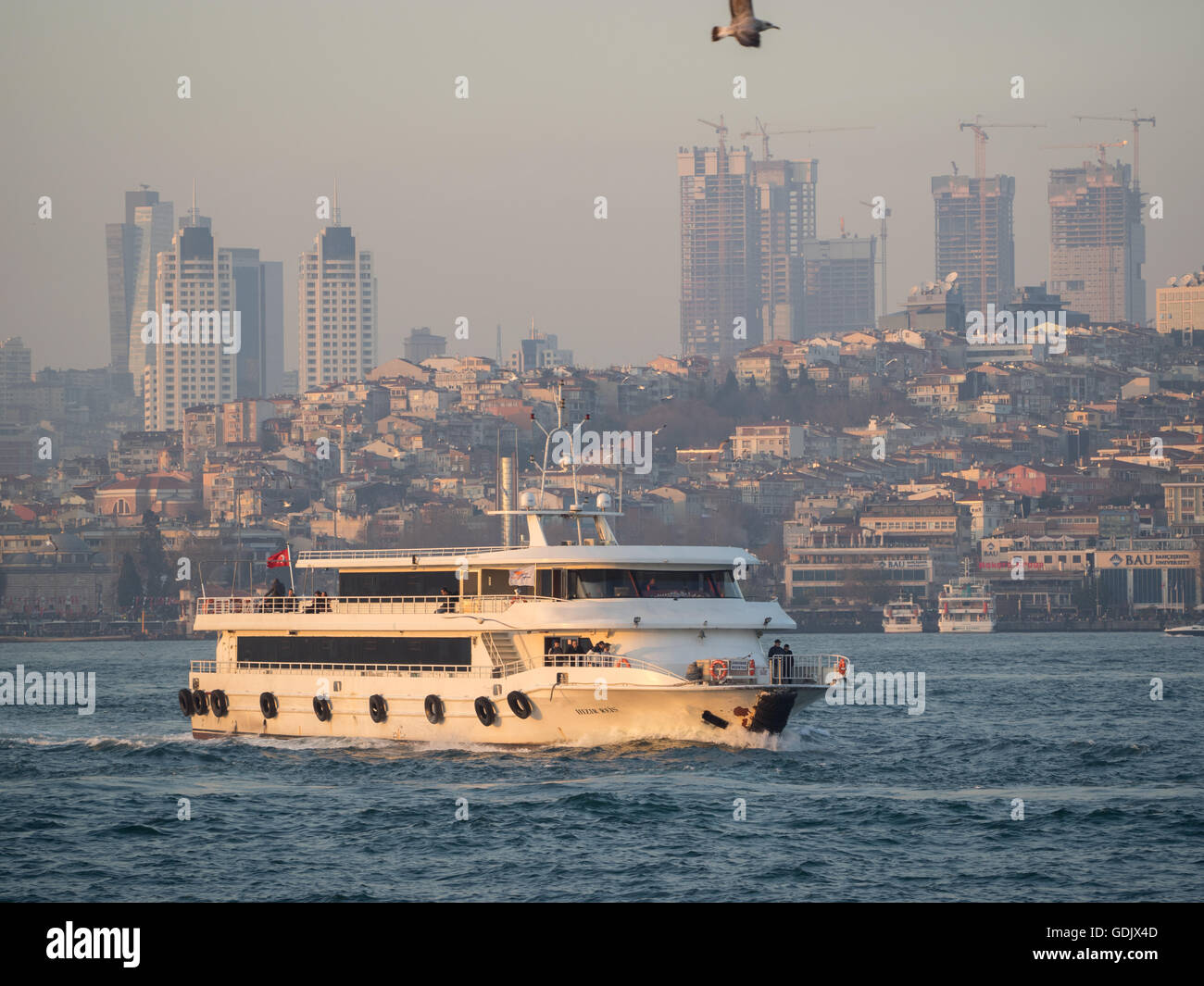 Passenger ship at waterfront in Istanbul, Turkey Stock Photo - Alamy
