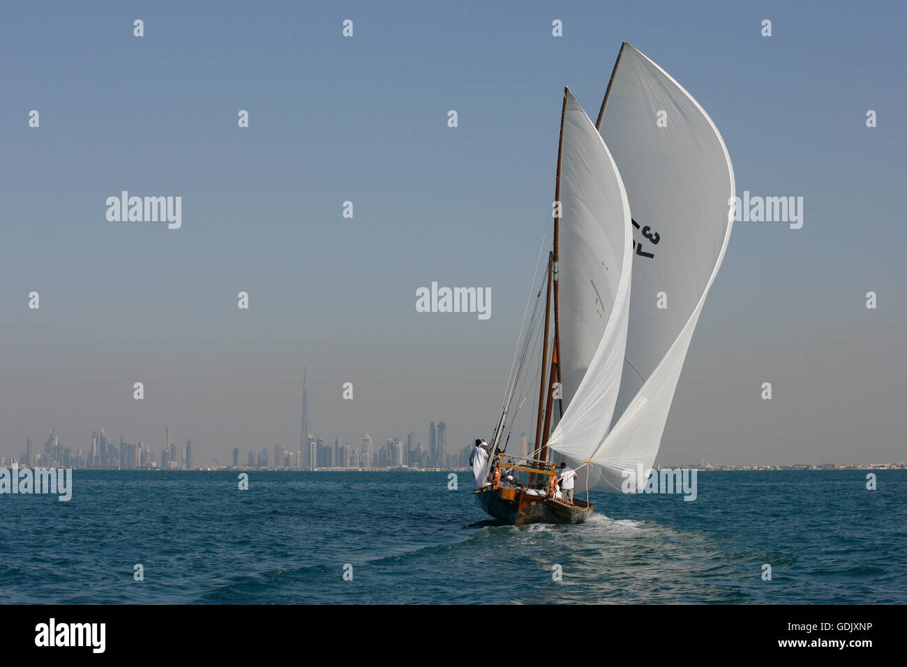 Traditional dhow race in dubai, United Arab Emirates Stock Photo - Alamy