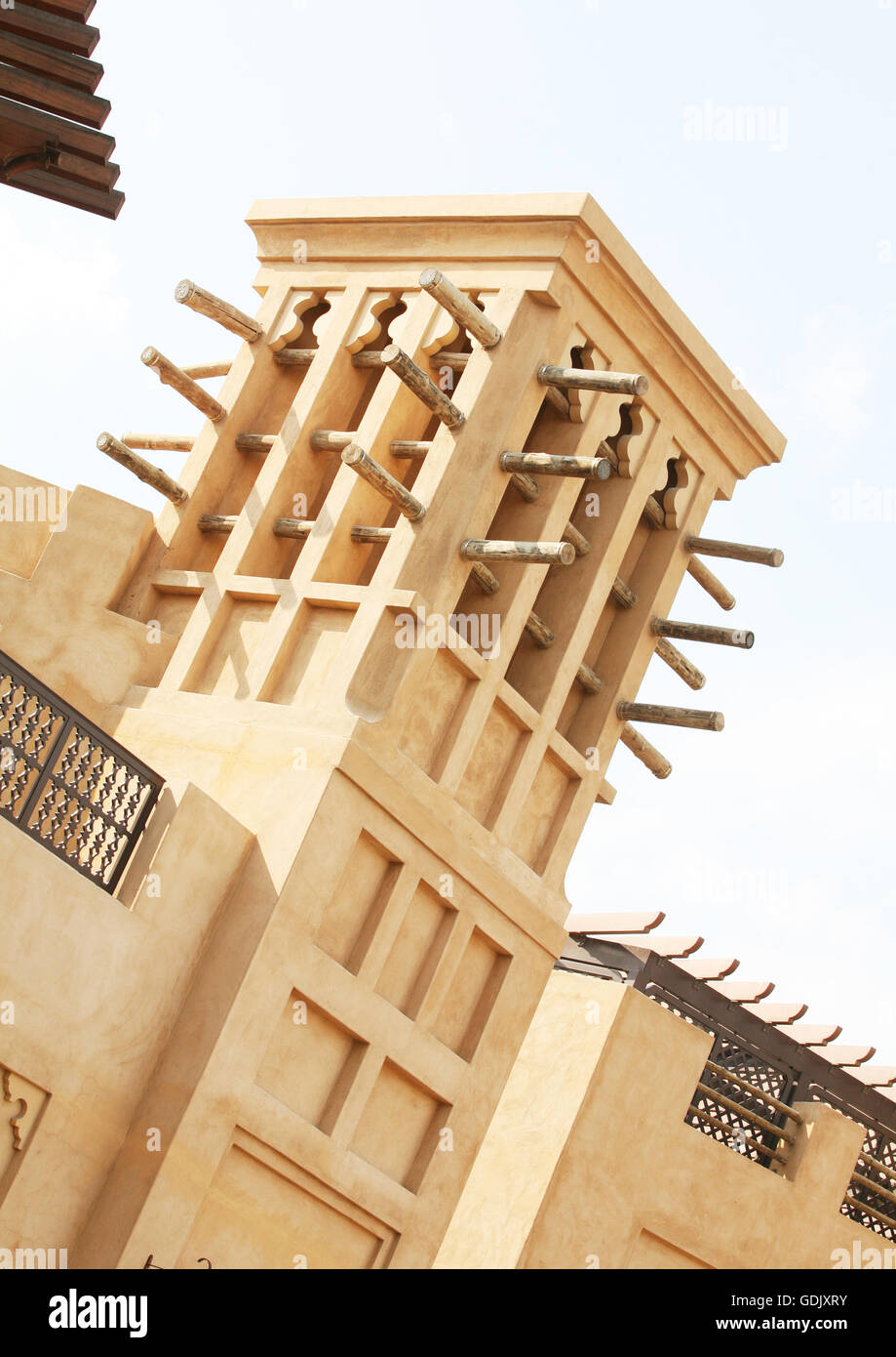 Traditional wind tower, Dubai, United Arab Emirates Stock Photo - Alamy