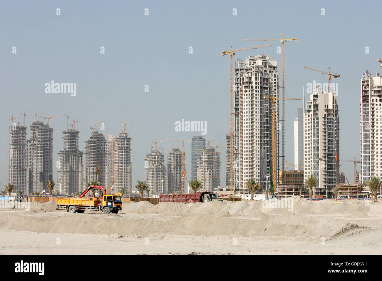 Downtown dubai under construction, United arab emirates Stock Photo - Alamy