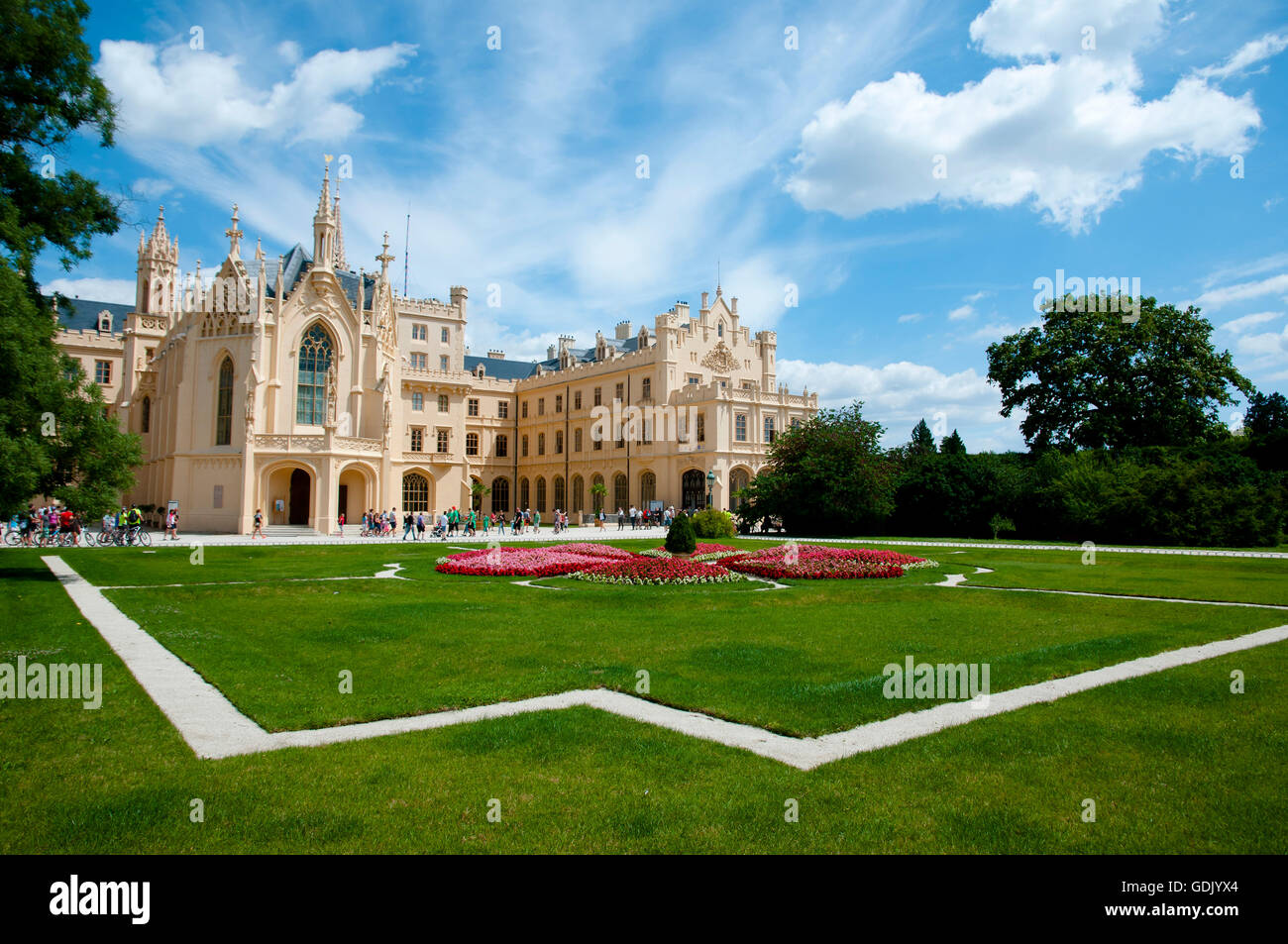 Lednice Palace - Czech Republic Stock Photo - Alamy