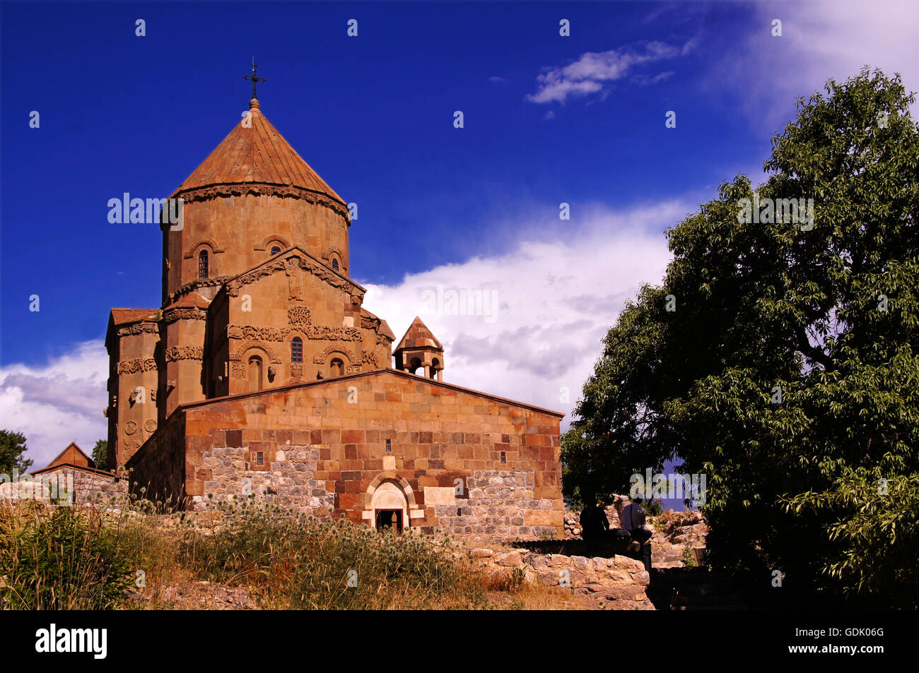 The Achtamar church, Xc., on an island of the Van lake, Turkey Stock ...