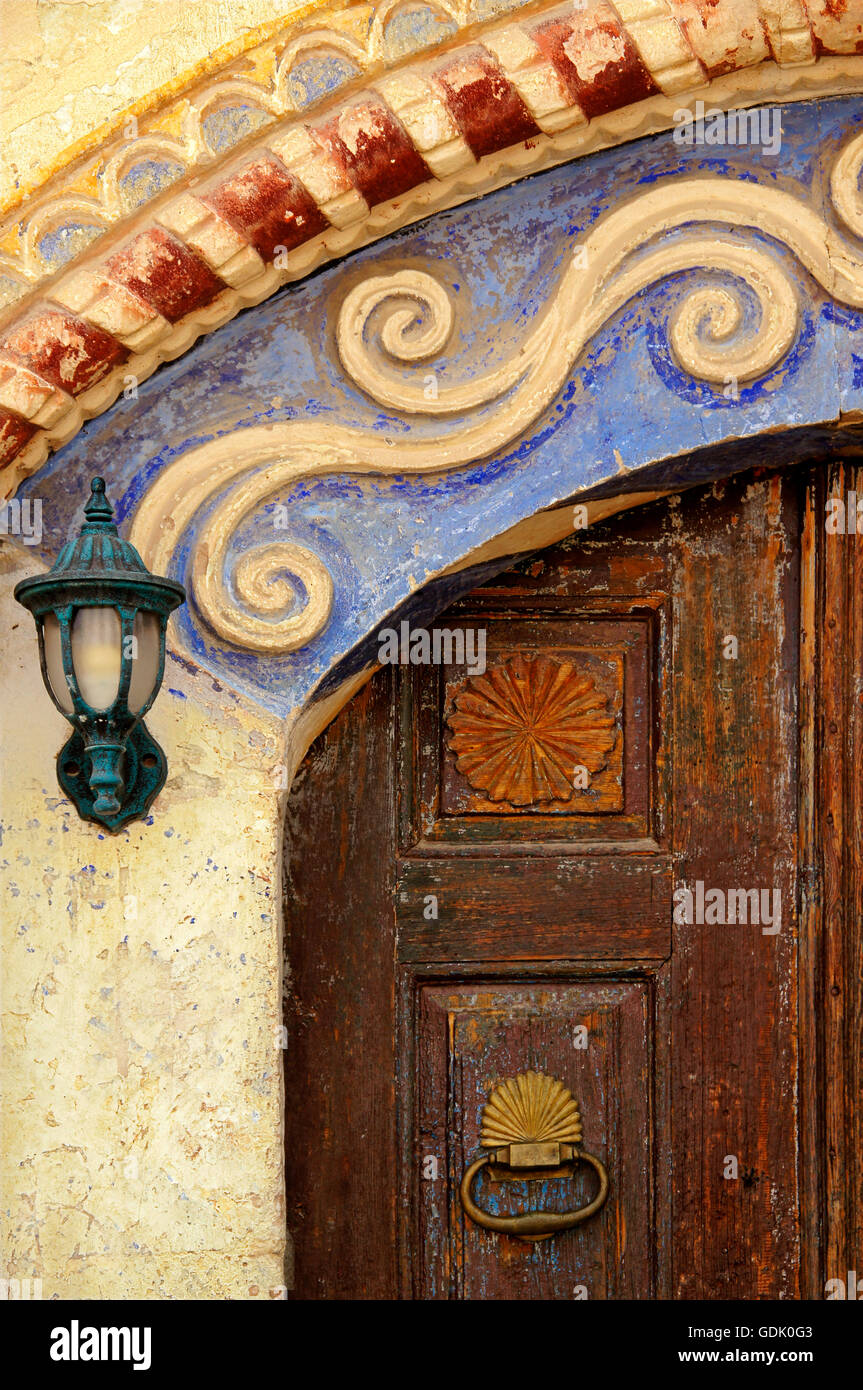 Entrance of Old Greek house at Mustafapasa, Cappadocia, Turkey Stock ...