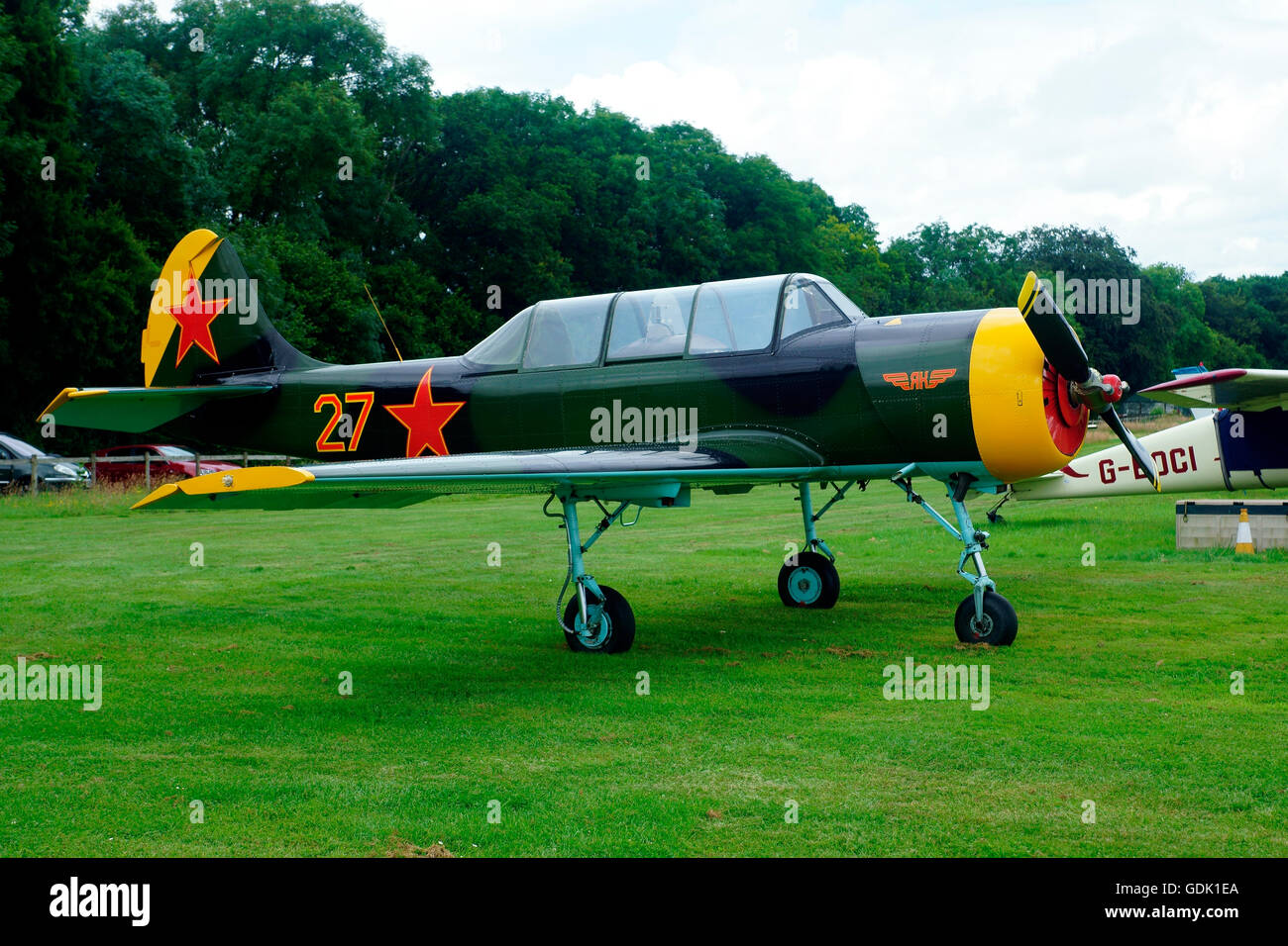 YAKOVLEV (Як-52) YAK 52 (27), G-YAKX SOVIET PRIMARY TRAINER Stock Photo ...