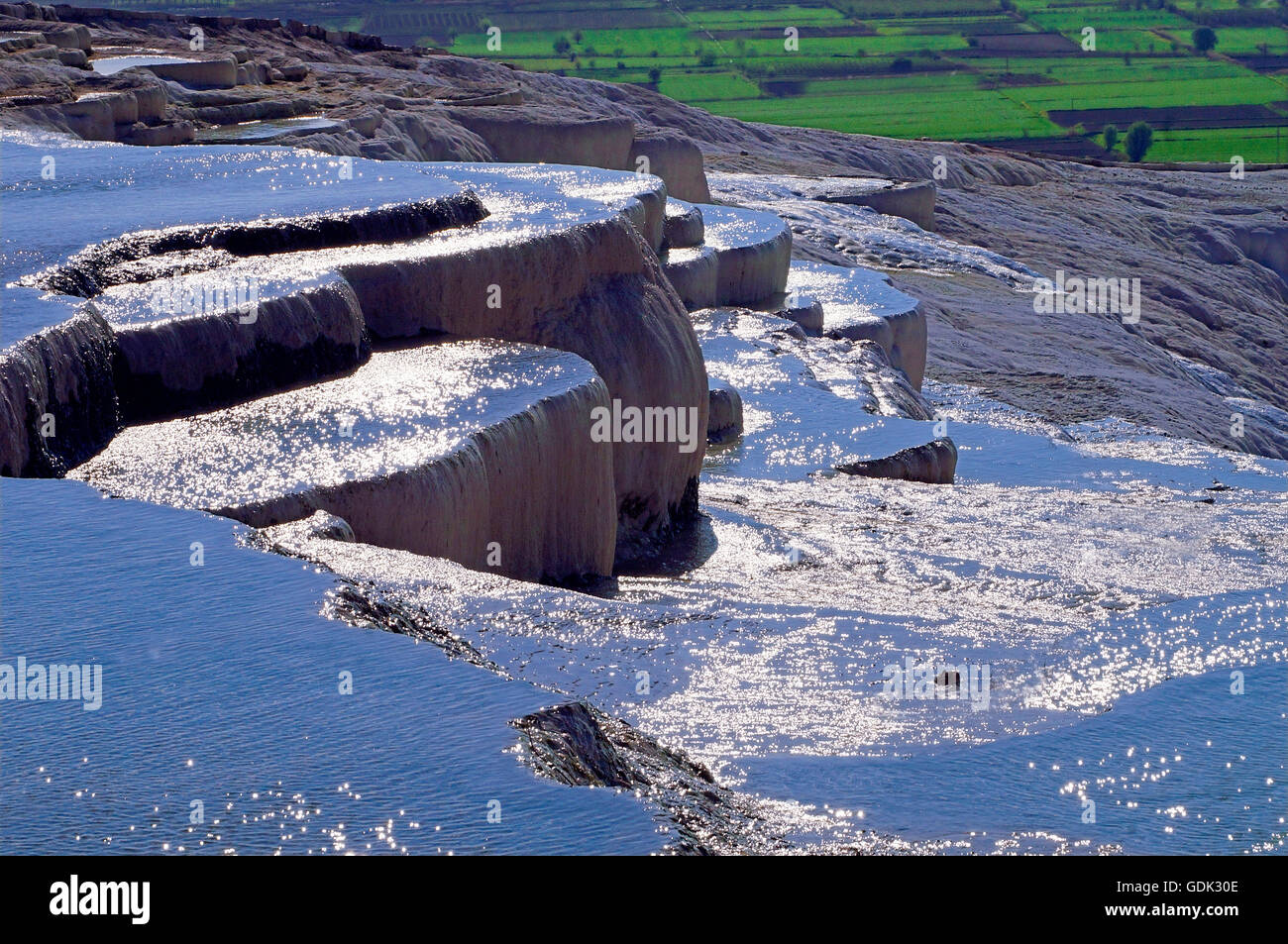 Travertines in pamukkale denizli hi-res stock photography and images ...