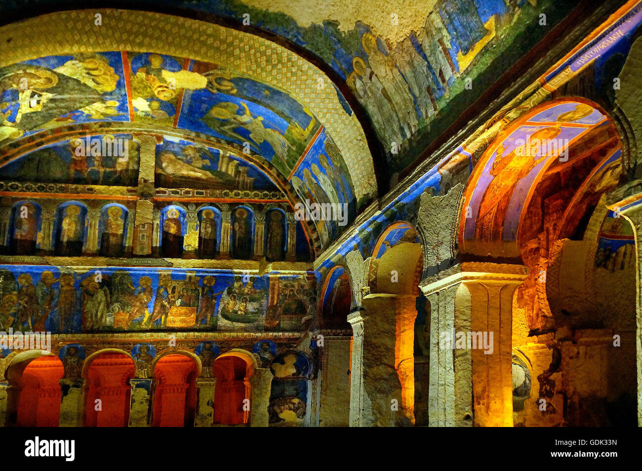 "Tokali Kilise" (church) X-XIc., at Goreme, Turkey. Cappadocia is a ...