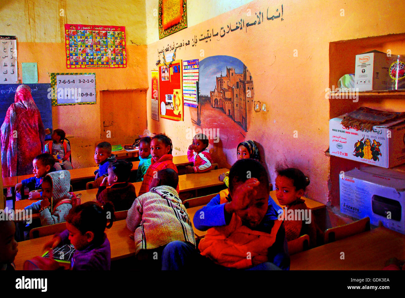 Morocco school classroom hi-res stock photography and images - Alamy