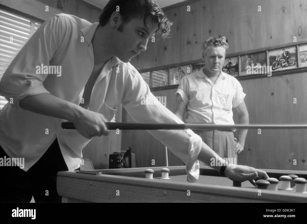 Elvis Presley and his father Vernon Stock Photo - Alamy