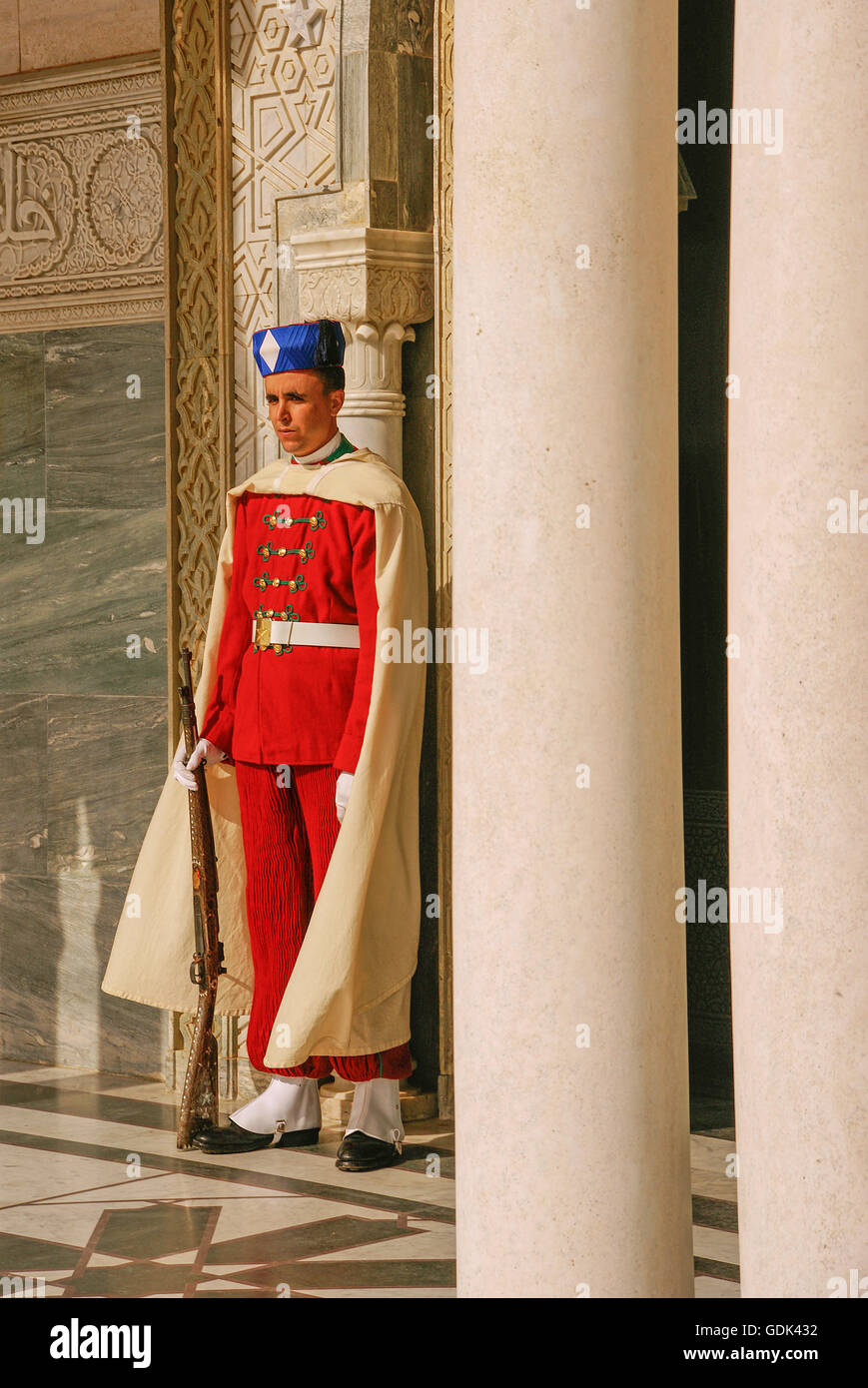 Royal Guard at Mausoleum of Mohammed V, Rabat, Morocco Stock Photo - Alamy