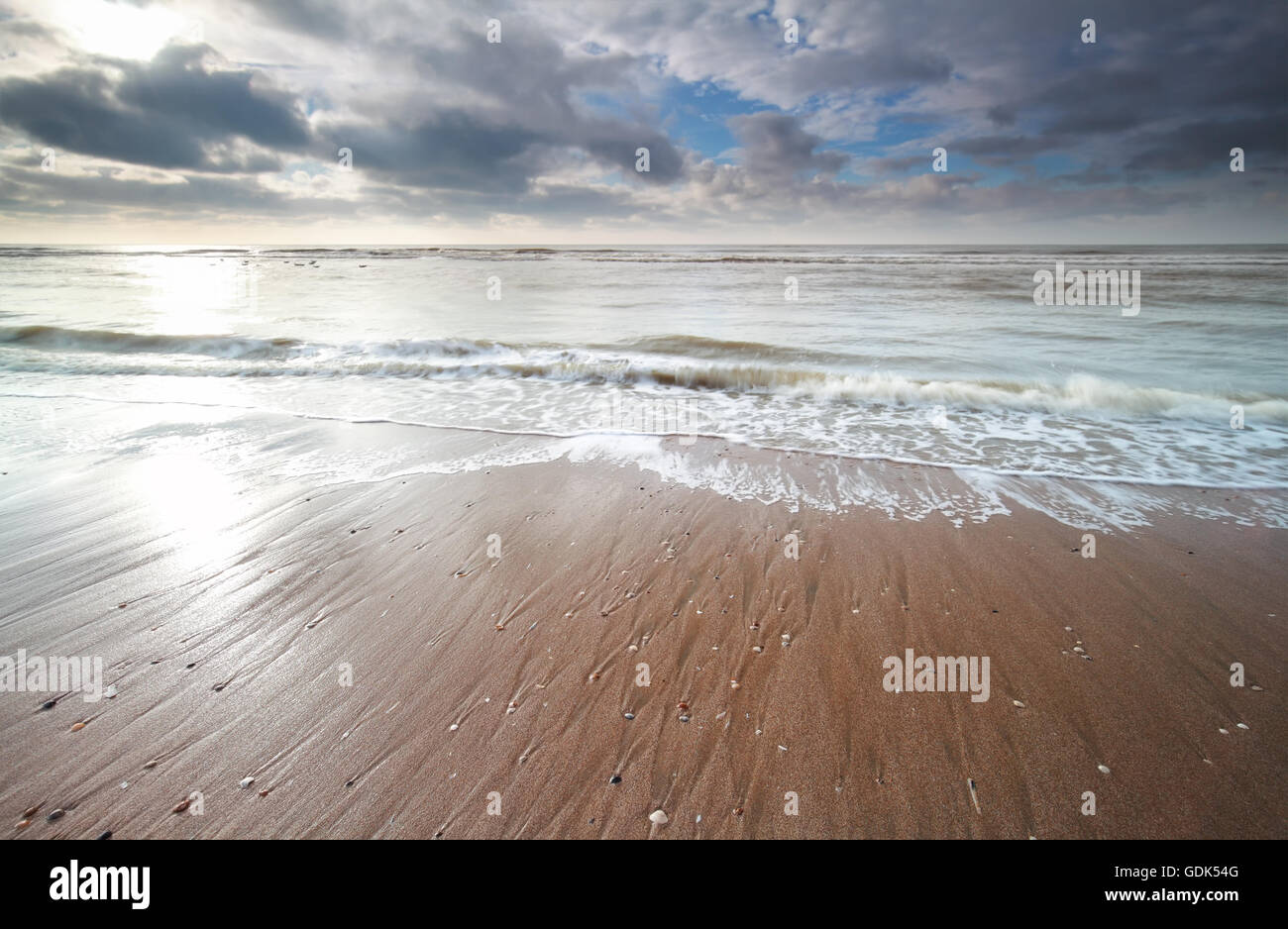 beautiful North sea coast in Netherlands Stock Photo - Alamy