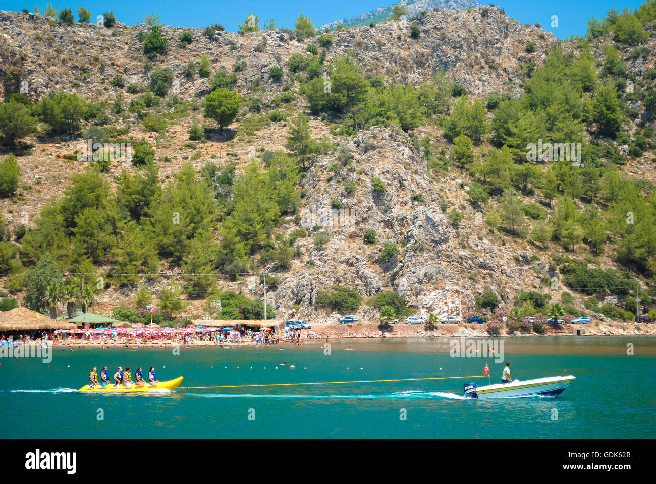 Water fun along the Aegean coast, Turkey Stock Photo - Alamy