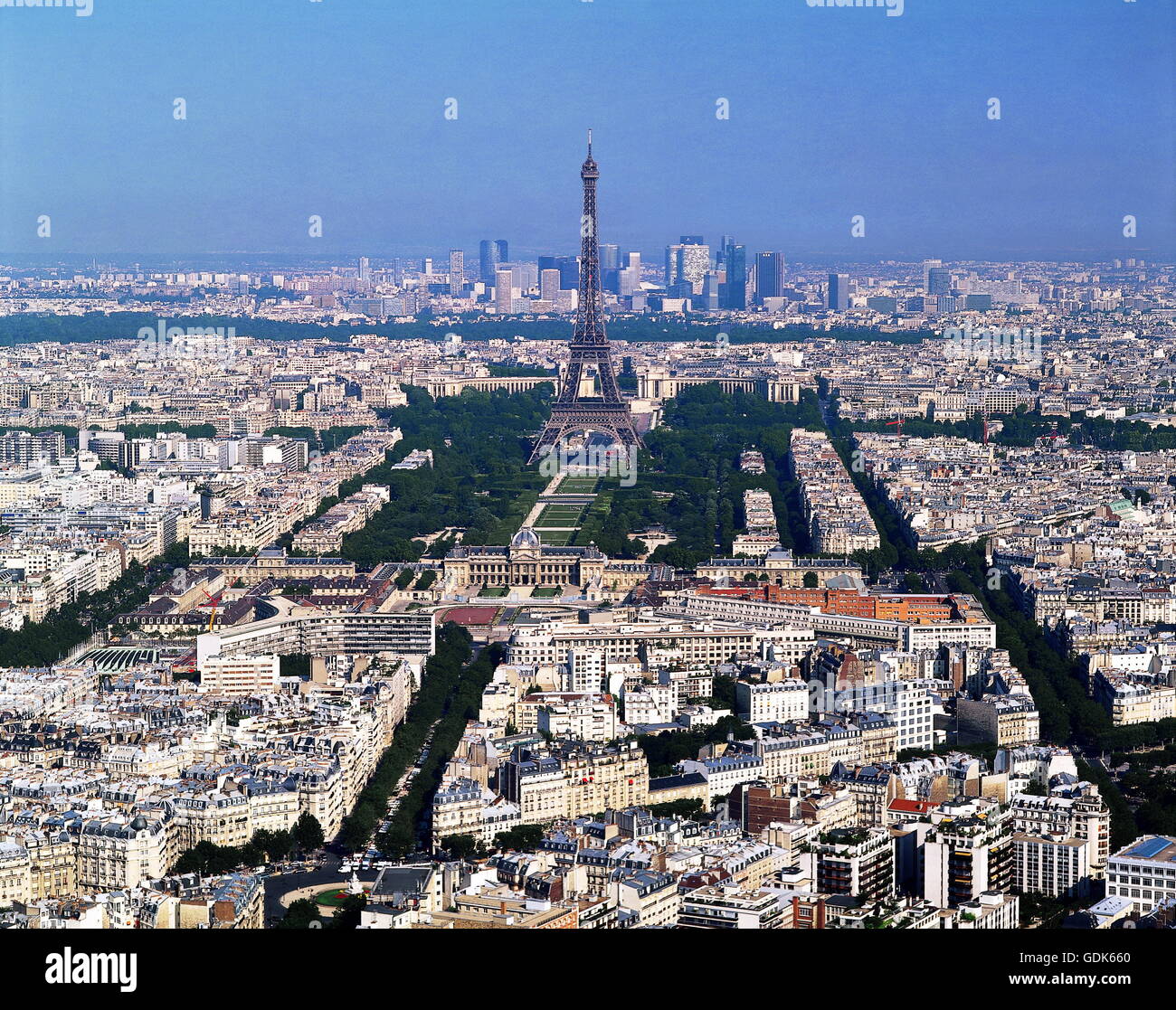 geography / travel, France, Paris, city view with Eiffel Tower, seen ...