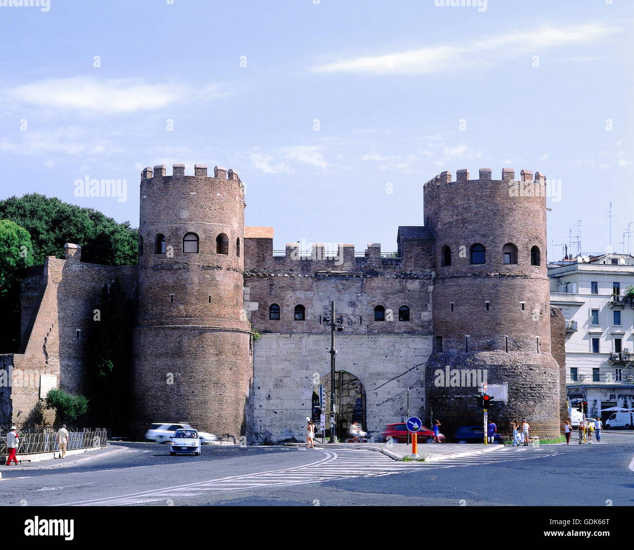 geography / travel, Italy, Rome, buildings, city gate Porta San di ...