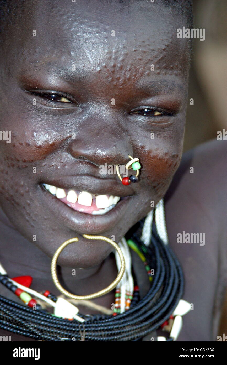 Toposa woman, South Sudan Stock Photo - Alamy