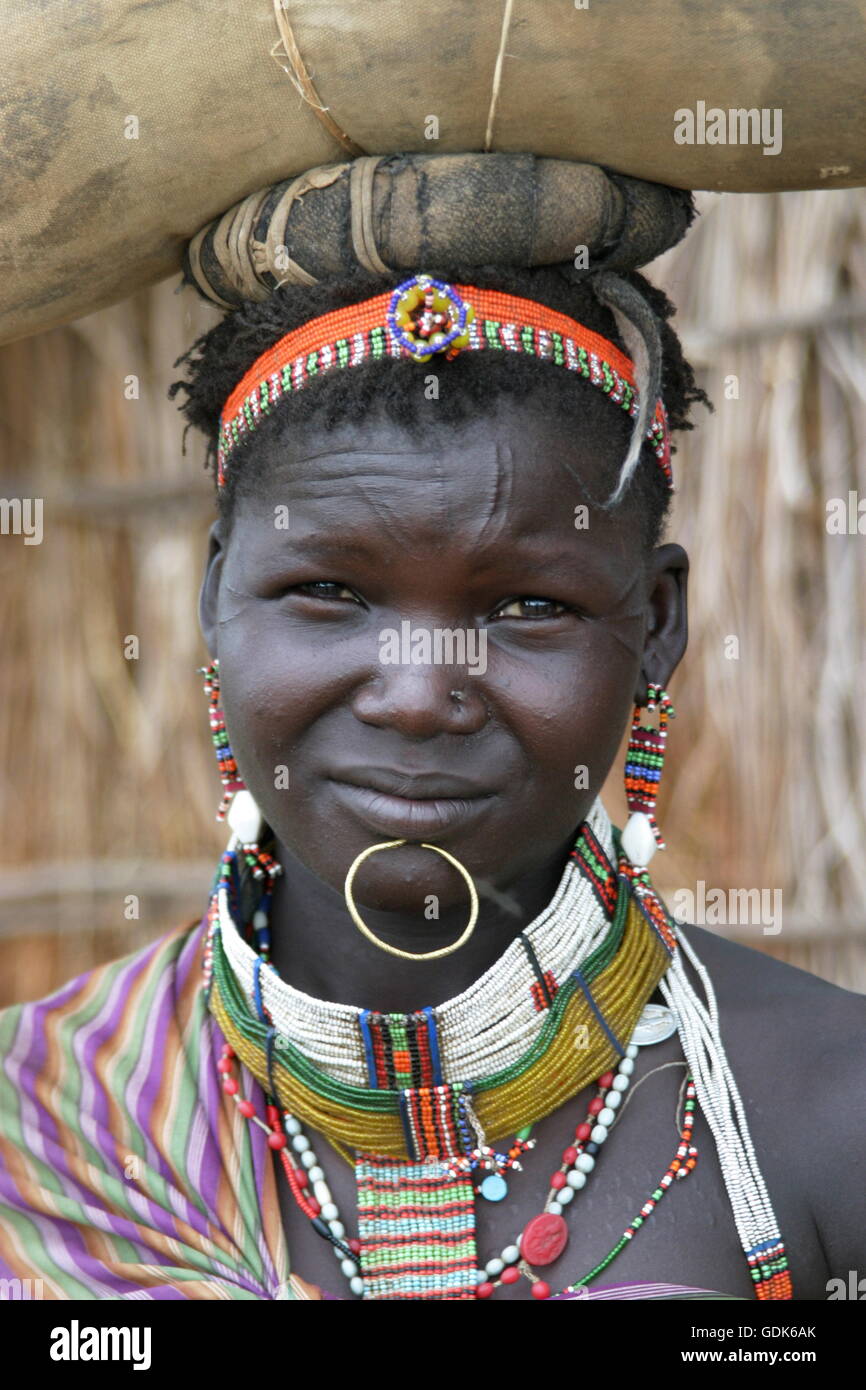 Toposa woman, South Sudan Stock Photo - Alamy