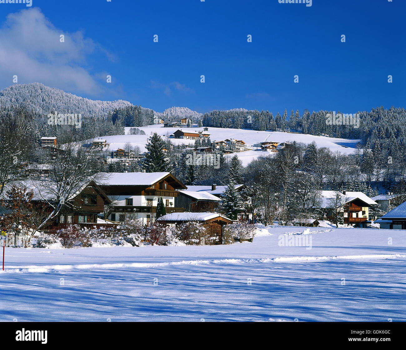 geography / travel, Austria, Tyrol, Koessen, winter Stock Photo - Alamy