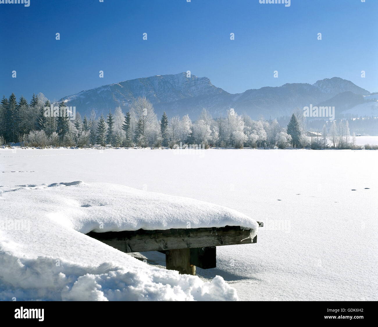 geography / travel, Austria, Tyrol, landscapes, Walchsee, winter Stock ...